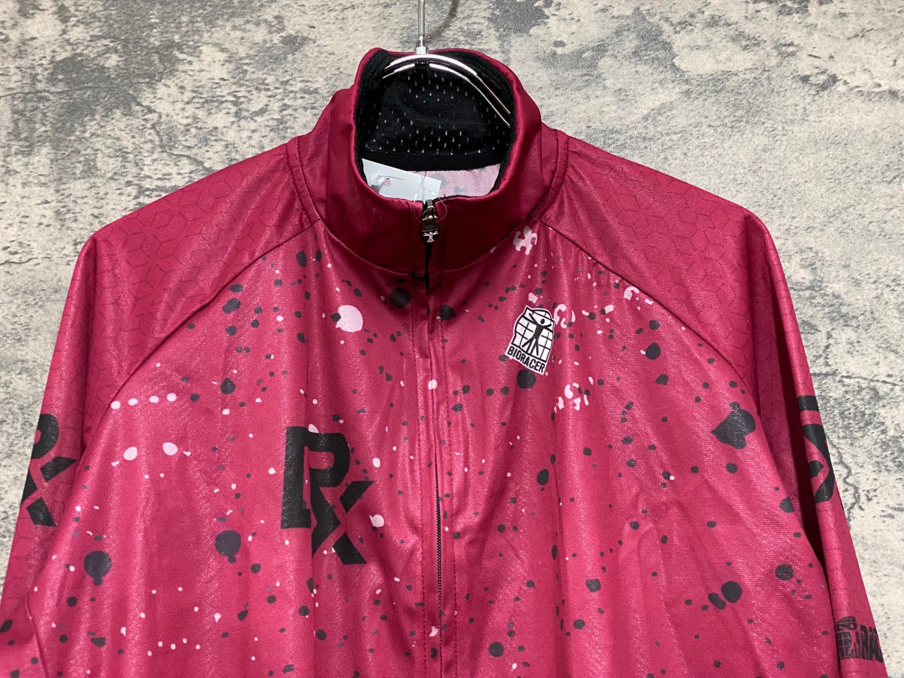 JO500 ビオレーサー BIORACER 長袖 ウィンドブレーカー ピンク 5/XL チームジャージ ROPPONGIEXPRESS ...