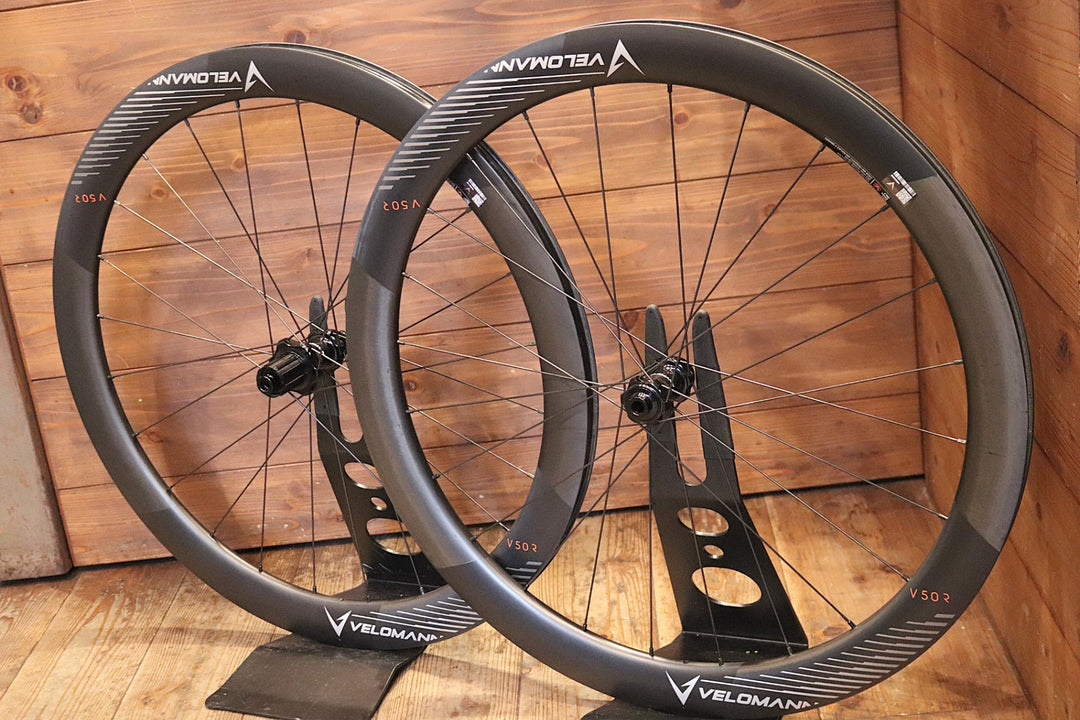 ヴェロマーン Velomann V50R Carbon カーボン チューブレスレディ ホイールセット シマノ 12/11S 【東京南麻布店 ...